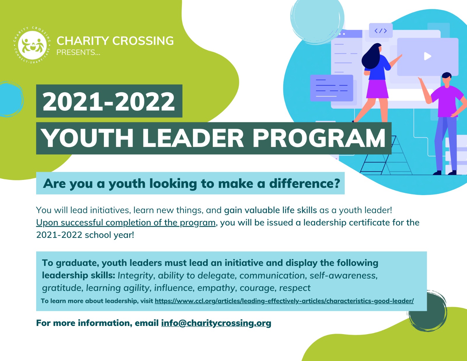 Youth Leader Program 2021-22 | Charity Crossing